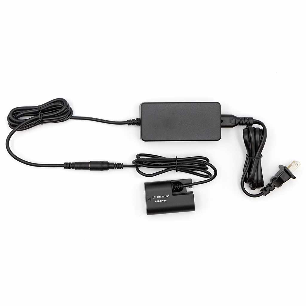Promaster DC Coupler Canon LP-E6 AC Power Suppy | Rockbrook Camera