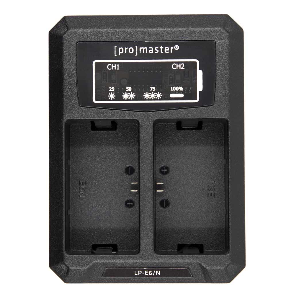Promaster Dually USB Charger Canon LPE6 | Rockbrook Camera