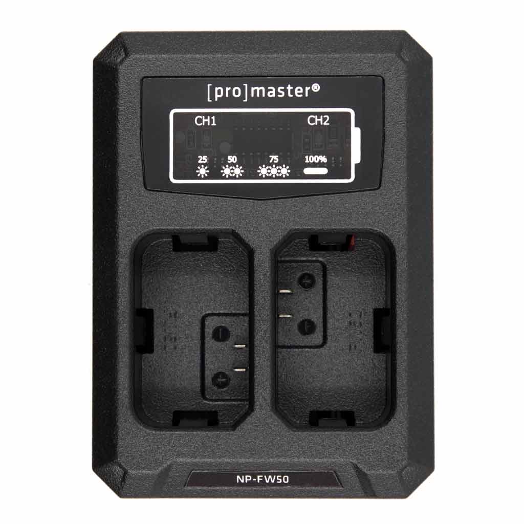 Promaster Dually USB Charger Sony NP-FW50 | Rockbrook Camera